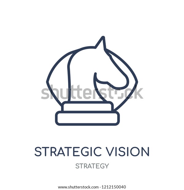 Strategic Vision Icon Strategic Vision Linear Stock Vector (Royalty ...