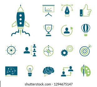 Strategy Creativity Iconset Icons Stock Vector (Royalty Free ...