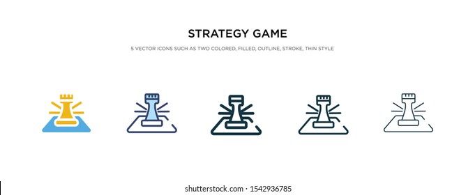Strategy Game Icon Different Style Vector Stock Vector (Royalty Free ...