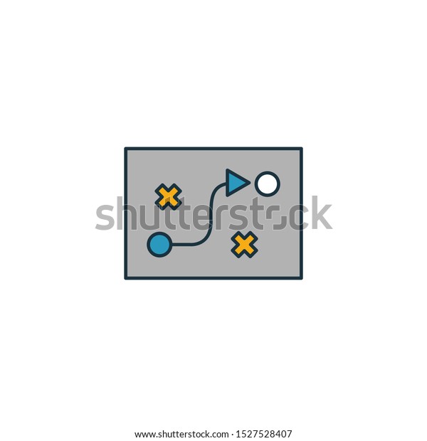 Strategy Icon Outline Filled Creative Elemet Stock Vector (Royalty Free ...