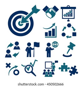 Strategy Icon Set Stock Vector (Royalty Free) 450502666 | Shutterstock