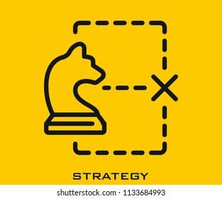 Strategy Icon Signs Stock Vector (Royalty Free) 1133684993 | Shutterstock