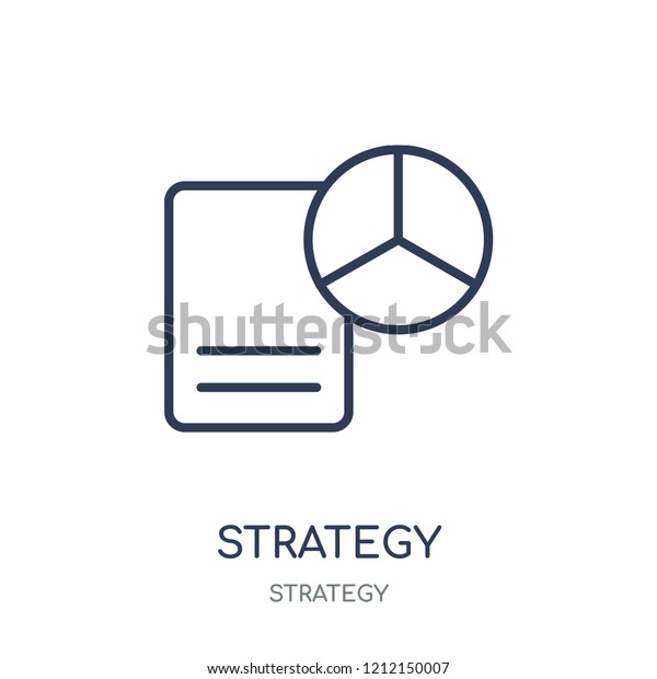 Strategy Management Icon Strategy Management Linear Stock Vector ...