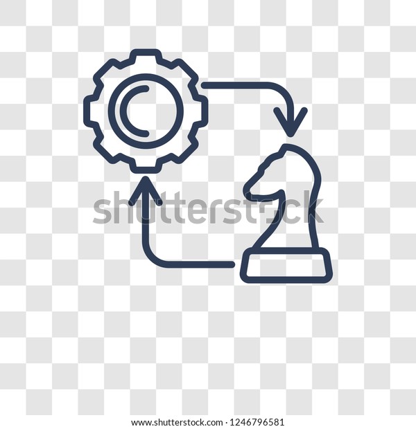Strategy Management Icon Trendy Strategy Management Stock Vector ...