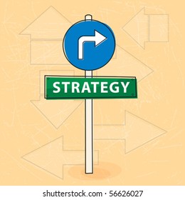 Strategy Way Stock Vector (Royalty Free) 56626027 | Shutterstock