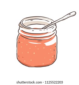 Strawberry Jam Cartoon Stock Vector (Royalty Free) 1125522203 ...