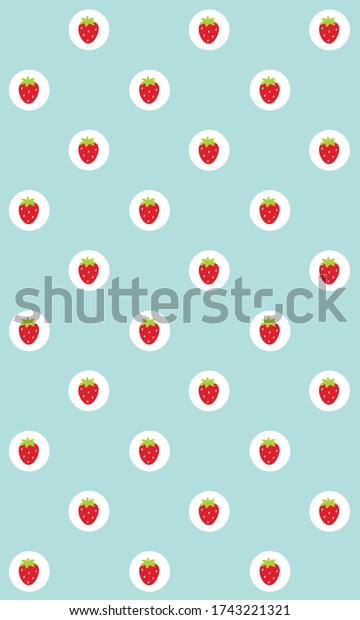Strawberry Patterns Red Strawberry Strawberry Backgrounds Stock Vector ...