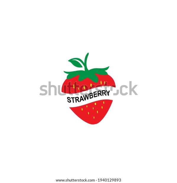 Strawberry Vector Icon Illustration Symbols Stock Vector (Royalty Free ...