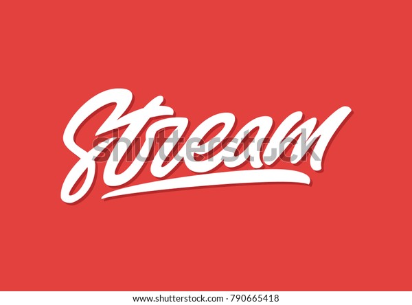 Stream Premium Handmade Vector Lettering Calligraphy Stock Vector ...
