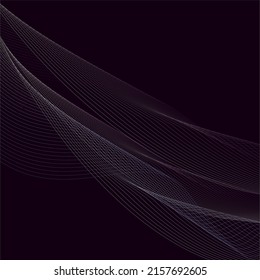 Streamline Background Wavy Purple Line Stock Vector (Royalty Free ...