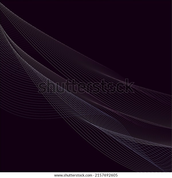 Streamline Background Wavy Purple Line Stock Vector (Royalty Free ...