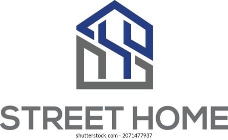 Street Home Logo Template Stock Vector (Royalty Free) 2071477937 ...