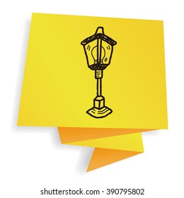 Street Lamp Doodle Stock Vector (Royalty Free) 390795802 | Shutterstock