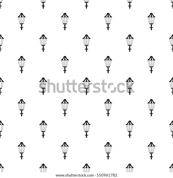 Street Lamp Pattern Simple Illustration Street Stock Vector (Royalty ...
