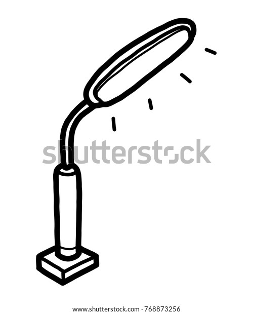 Street Light Cartoon Vector Illustration Black Stock Vector (Royalty ...