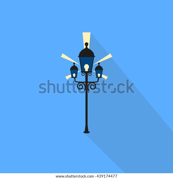 Street Light Sign Icon Vector Flat Stock Vector (Royalty Free ...