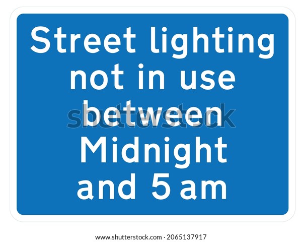 Street Lighting Not Use Indication That Stock Vector (Royalty Free ...