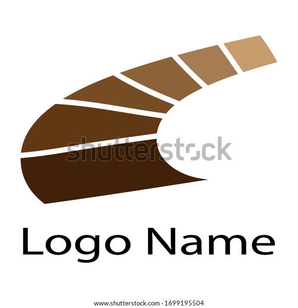 Street Logo Brown Color Mixvector Illustration Stock Vector (Royalty ...