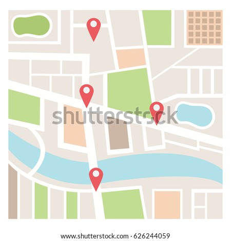 Street Maps Directions Stock Vector (Royalty Free) 626244059 - Shutterstock