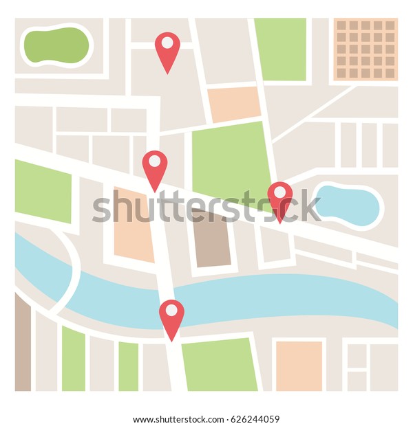 Street Maps Directions Stock Vector (Royalty Free) 626244059 | Shutterstock