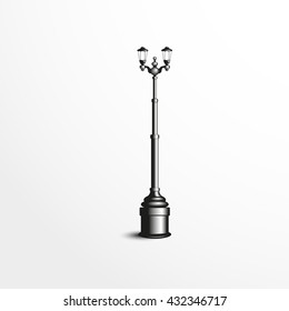 Street Post Vector Illustration Stock Vector (Royalty Free) 432346717 ...