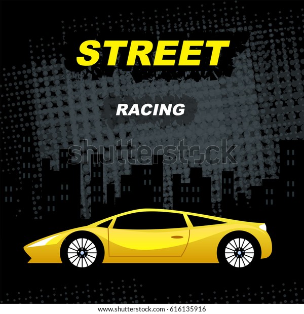 Street Racing Stock Vector (Royalty Free) 616135916 | Shutterstock