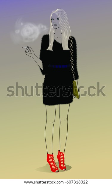 Street Style Vector Illustration Stock Vector (Royalty Free) 607318322 ...