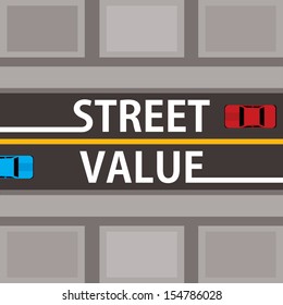 Street Value Financial Concept Stock Vector (Royalty Free) 154786028 ...