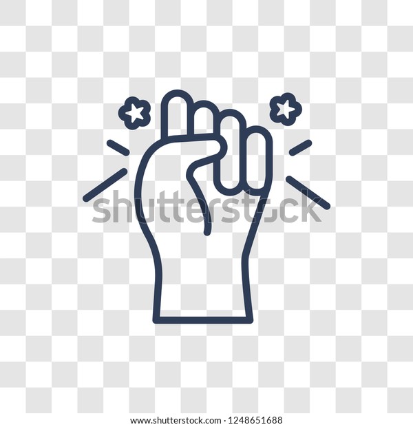Strength Icon Trendy Linear Strength Logo Stock Vector (Royalty Free ...