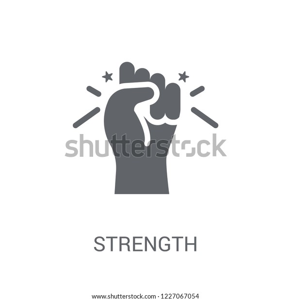 Strength Icon Trendy Strength Logo Concept Stock Vector (Royalty Free ...