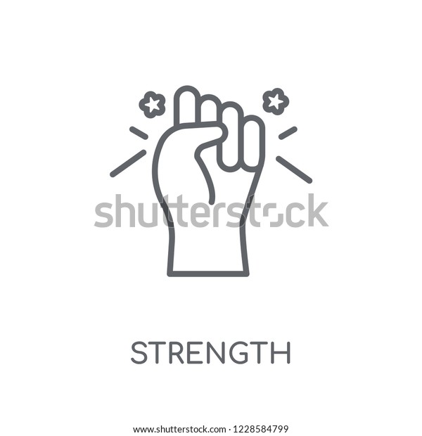 Strength Linear Icon Modern Outline Strength Stock Vector (Royalty Free ...