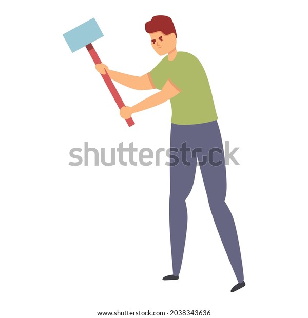 Strength Test Game Icon Cartoon Vector Stock Vector (Royalty Free ...