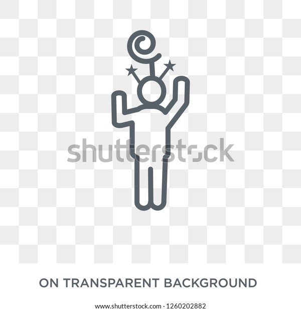 Stressed Human Icon Trendy Flat Vector Stock Vector (Royalty Free ...