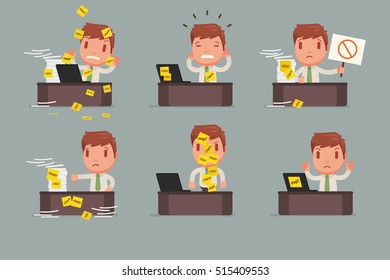 Stressed People Asap Sticky Notes Stock Vector (Royalty Free) 515409553 ...