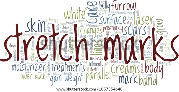 Stretch Marks Vector Illustration Word Cloud Stock Vector (Royalty Free ...