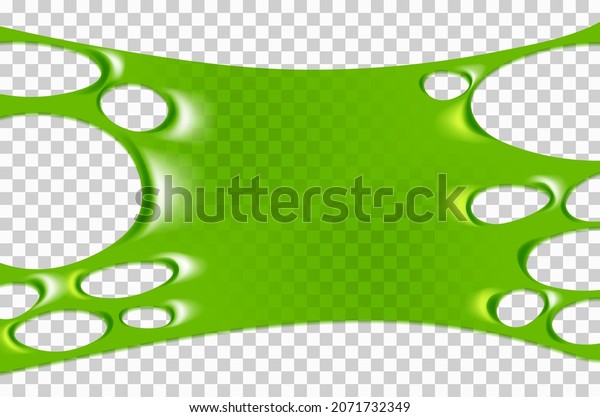 Stretched Green Sticky Slime Illustration Isolated Stock Vector ...