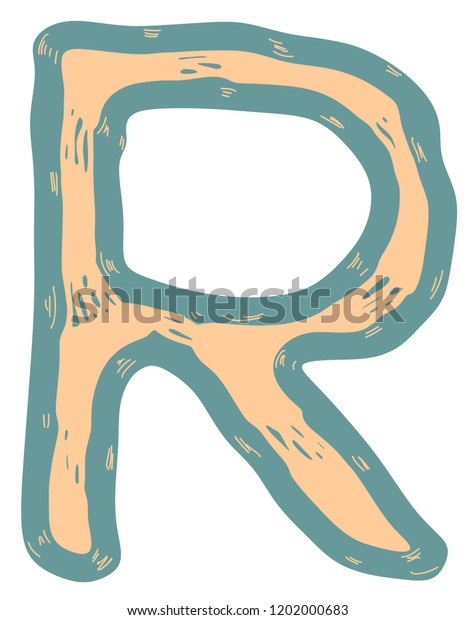 Stretched Vector Alphabetletter R Stock Vector (Royalty Free ...