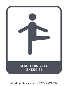 Stretching Leg Exercise Icon Vector On Stock Vector (Royalty Free ...