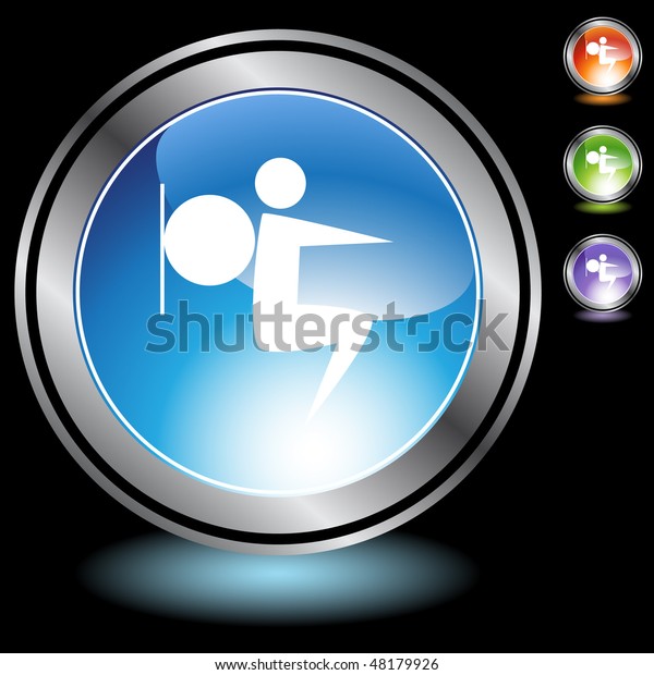 Stretching Stick Figure Isolated Web Icon Stock Vector (Royalty Free ...