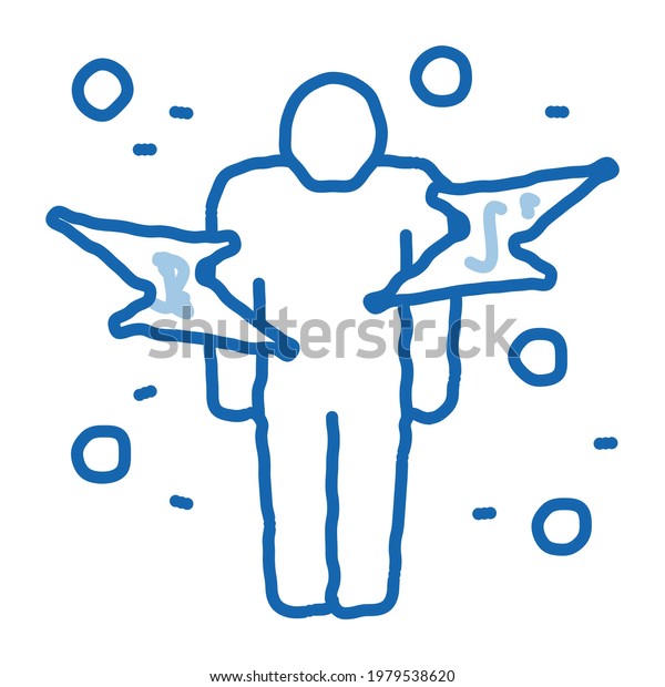 Strikes On Human Immunity Sketch Icon Stock Vector (Royalty Free ...