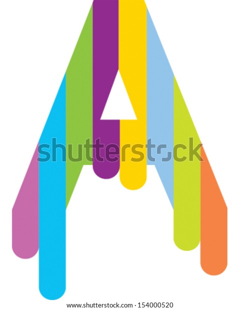 Stripe Letter Stock Vector (Royalty Free) 154000520 | Shutterstock