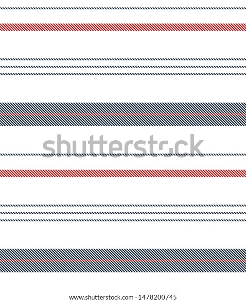 Stripe Rope Seamless Pattern Navy Blue Stock Vector (Royalty Free ...