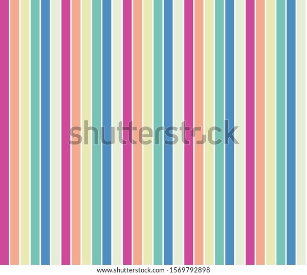Stripe Seamless Pattern Blue Orange Green Stock Vector (Royalty Free ...