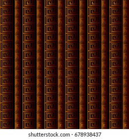 Striped Greek Key Seamless Pattern Elegant Stock Vector (Royalty Free ...