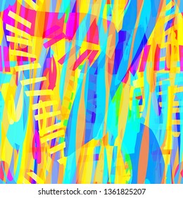 Striped Rainbow Seamless Texture Abstract Vector Stock Vector (Royalty ...