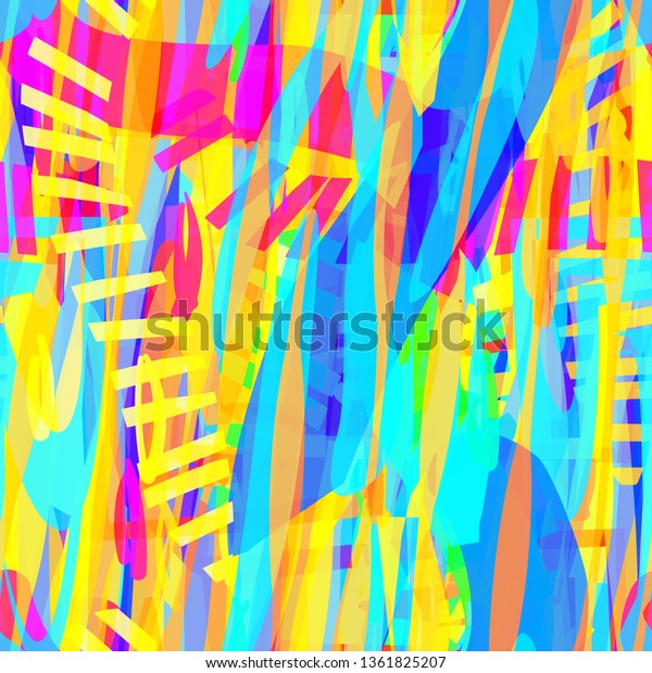 Striped Rainbow Seamless Texture Abstract Vector Stock Vector (Royalty ...