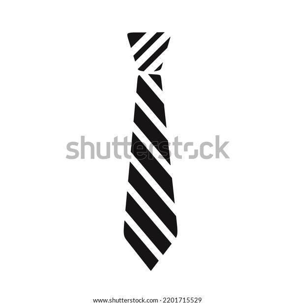 Striped Tie Icon Simple Design Stock Vector (Royalty Free) 2201715529 ...