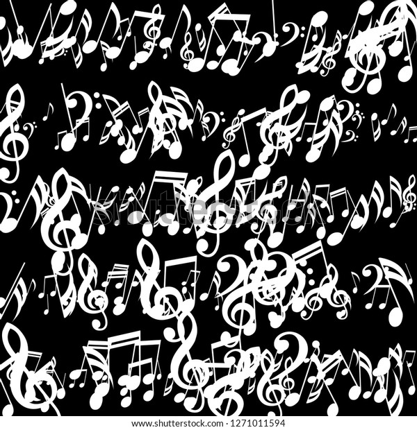 Stripes Musical Notes Abstract Background Notes Stock Vector (Royalty ...