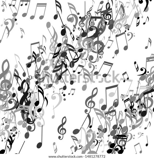 Stripes Musical Notes Bass Treble Clefs: เวกเตอร์สต็อก (ปลอดค่า ...