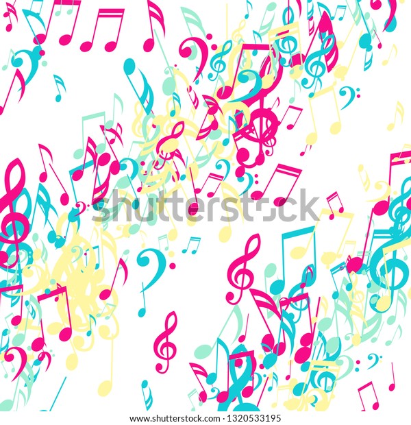 Stripes Musical Notes Modern Background Notes Stock Vector (Royalty ...
